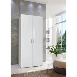 wimex Dreht&uuml;renschrank &raquo;Malta&laquo; mit Hochglanz-Front wei&szlig; B/H/T: 80cm x 185cm x 40cm, T&uuml;ren: 2 Stk.