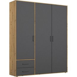 Rauch Dreht&uuml;renschrank &raquo;Kleiderschrank Schrank Garderobe W&auml;scheschrank VOYAGER&laquo; in 3 verschiedenen Ausstattungen BASIC/CLASSIC/PREMIUM, mit 2 modernen
