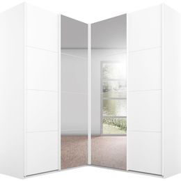 Rauch Schwebet&uuml;renschrank &raquo;Schrank Garderobe Eckkleiderschrank QUADRA Front in Dekor/Hochglanz&laquo; in den H&ouml;hen 210/229 cm, inkl. Soft-Close-Funktion, 