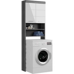 Welltime Waschmaschinenumbauschrank &raquo;SIENA, Breite 63cm, f&uuml;r Waschmaschine & Trockner, 2 T&uuml;ren, MDF-Front&laquo; TOPSELLER!, in verschiedenen Farben, 