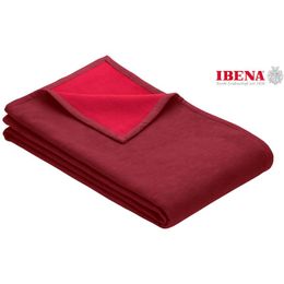 Ibena Wohndecke &raquo;Cotton Pur&laquo; in trendigen Farben rot Obermaterial: 100% Baumwolle B/L: 100cm x 140cm