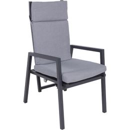 Garden Pleasure Armlehnstuhl &raquo;SINTRA&laquo; () grau Aluminium, Kunststoff B/H/T: 66cm x 103cm x 55cm, Polyester