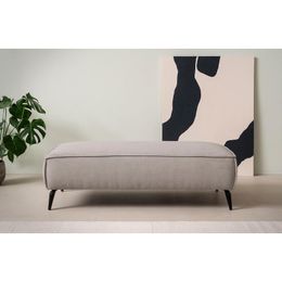 OTTO home Polsterhocker &raquo;TVINNU Cord&laquo; zur Serie TVINNU, gem&uuml;tlicher Sitzkomfort, rechteckig, schwarze F&uuml;&szlig;e braun B/H/T: 140cm x 44cm x 65cm, Cord