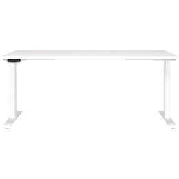 Germania Schreibtisch &raquo;Mailand, elektrisch h&ouml;henverstellbar&laquo; in Breitenvariante 120-180 cm, Made in Germany wei&szlig; B/H/T: 180cm x 91cm x 80cm