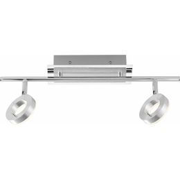Paul Neuhaus Deckenleuchte &raquo;SILEDA&laquo; LED-Board 1 Stk. Warmwei&szlig; inkl. festverbaute LED, IP44, Spotk&ouml;pfe verstellbar grau 2, H: 19cm, 1 Stk.