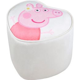 Roba Kinderhocker &raquo;Peppa Pig&laquo; in Herzform grau B/H/T: 32cm x 25cm x 27cm