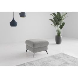 OTTO home Polsterhocker &raquo;Rochelle&laquo; 1 Stk. tlg. moderne 15 cm Metallf&uuml;&szlig;e grau 100% Polyester B/H/T: 58cm x 50cm x 58cm, Flachgewebe,mit Stauraum
