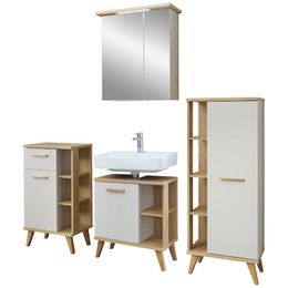 Badm&ouml;bel-Set &raquo;4-teilig, mit Soft-Close T&uuml;ren&laquo; Set, 4 Stk. tlg. beige B/H/T: 161,5cmcm x 200cmcm x 33cmcm