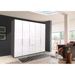 Wiemann Kleiderschrank &raquo;Loft&laquo; Glasfront wei&szlig; B/H/T: 250cm x 216cm, T&uuml;ren: 5 Stk.