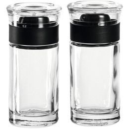 Leonardo Salz- / Pfefferstreuer &raquo;CUCINA, Gew&uuml;rzstreuer, 2er Set&laquo; H&ouml;he ca. 9 cm, Fassungsverm&ouml;gen je 40 ml transparent Einheitsgr&ouml;&szlig;e