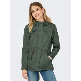 Only Damen Only Parka &raquo;ONLLORCA CANVAS PARKA CC OTW&laquo; mit Kapuze mit Kapuze gr&uuml;n XL (42)