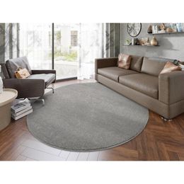 OCI DIE TEPPICHMARKE Teppich &raquo;NEW VILLA MELANGE, auch als L&auml;ufer und in Rund&laquo; rund 20 mm H&ouml;he dichter Shaggy, melierte uni Farben, robuster Hochflor, 
