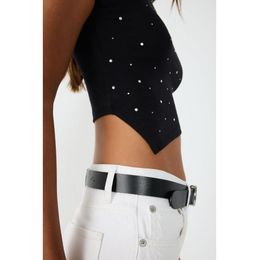 NO MATTER WHAT Crop Top in Schwarz | Gr.: XL