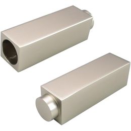 Liedeco Gardinenstangen-Endst&uuml;ck &raquo;Next-one&laquo; f&uuml;r Gardinenstangen &Oslash; 16 mm silber 2 Stk.