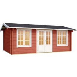 Lasita Maja Gartenhaus &raquo;PEMBROKESHIRE&laquo; rot Massivholz Fu&szlig;boden im Gartenhaus, ohne Dacheindeckung