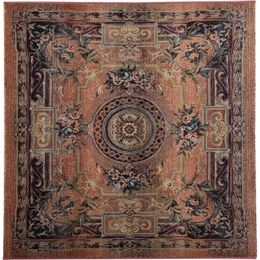 Theko Teppich &raquo;Gabiro 856&laquo; rechteckig 10 mm H&ouml;he Kurzflor, Orient-Optik, auch als L&auml;ufer, Wohnzimmer rosa Kunstfaser B : 160cm 1 Stk., 10mm, L: 160cm
