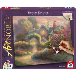 Schmidt Spiele Malvorlage &raquo;MyArtNoble, Thomas Kinkade, Malset Rosebud Cottage&laquo; bunt Pappe Einheitsgr&ouml;&szlig;e