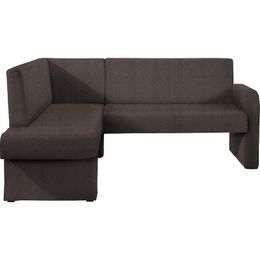 Home Affaire Eckbank &raquo;Umag&laquo; Sitz und R&uuml;cken gepolstert, verschiedene Qualit&auml;ten braun Holzwerkstoff, Massivholz, Polyester B/H/T: 190cm x 89cm x 140cm