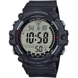 Casio Timeless Collection Herren CASIO TIMELESS COLLECTION Chronograph Quarzuhr, Armbanduhr, Herrenuhr, Digitaluhr, bis 10 bar wasserdicht schwarz 