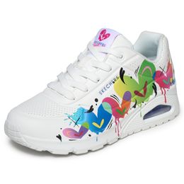 Skechers Damen Sneaker "UNO-JASON NAYLOR", Gr. 36, bunt, Lederimitat, kontrastfarbene Details, Schuhe, Halbschuh, Schn&uuml;rschuh mit buntem