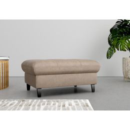 Sit & More sit&more Stauraumhocker &raquo;Maggiore&laquo; mit Stauraum grau 100% Polyester B/H/T: 102cm x 48cm x 67cm, Luxus-Microfaser,mit Stauraum,Fu&szlig;farbe: schwarzmatt