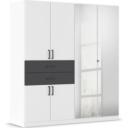 Rauch Dreht&uuml;renschrank &raquo;Maika&laquo; mit Spiegel, 2 Schubladen, in verschiedenen Breiten, H&ouml;hen und Farben wei&szlig; Holzwerkstoff B/H/T: 181cm x 197cm x 54cm