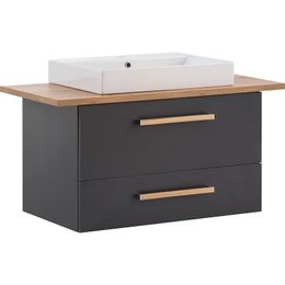 Schildmeyer Waschtisch &raquo;Duo, Waschtisch, Made in Germany, B: 100 cm&laquo; Solide Verarbeitung - Dieses Produkt ist in Deutschland gefertigt grau B/H/T: 102,2cm x 