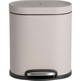 M&ouml;ve Kosmetikeimer &raquo;Serenity Abfalleimer mit Deckel&laquo; beige Kunststoff, Metall 5 l