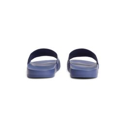 Tommy Jeans Herren Pantolette "Tommy Jeans SEASONAL POOL SLIDE", Gr. 42blau, Textil, Schuhe, Poolslides, Sommerschuh, Schlupfschuh mit