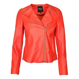 Maze Damen Lederjacke "42021103", rot, Gr. M, Obermaterial: 100% Lammleder. Innenfutter: 100% Polyester. &Auml;rmelfutter: 100% Polyester, Jacken