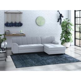 Home Affaire Ecksofa &raquo;Balme L-Form&laquo; Inkl. Zierkissen, wahlweise mit Bettfunktion grau 95% Polyester, 5% Nylon B/H/T: 239cm x 75cm x 152cm, Luxus-