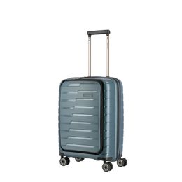 Travelite Herren Travelite Trolley &raquo;AIR BASE Reisekoffer Hartschale&laquo; 43 l 4 Rollen widerstandsf&auml;higes Material und cleverer Innenaufteilung blau B/H/T