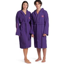 Bademantel &raquo;arena Unisex Zeppelin Bademantel&laquo; 1 Stk. Schwimmbad, Sauna, Baumwolle, Unisex, weich, bequem, Kapuze, leicht lila Baumwolle XS L: 109cm