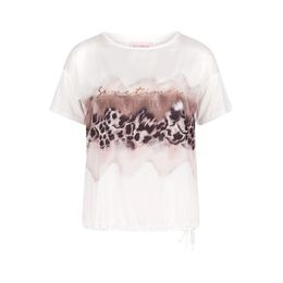 Betty Barclay Blusenshirt mit Aufdruck in Patch Cream/Brown | Gr.: 46