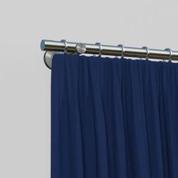Indeko Gardinenstange &raquo;Linz&laquo; 1 l&auml;ufig-l&auml;ufig Wunschma&szlig;l&auml;nge silber Eisen B/L: 140cm, 1 Stk., 1 l&auml;ufig