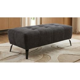 OTTO home Hocker &raquo;Viiborg 121 x 63 cm, mit Steppungen, elegant, modern&laquo; pflegeleichter Bezug, extra hohe F&uuml;&szlig;e - passend f&uuml;r Saugroboter! grau 100% 