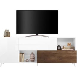 Home Affaire Sideboard &raquo;Monaco in Breite 241 cm, Anrichte mit T&uuml;r, Klappe und 2 Schubk&auml;sten&laquo; Stauraumschrank &ndash; sanftes Schlie&szlig;en, edles Design, viel 