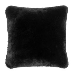 Pad Dekokissen &raquo;Evita&laquo; Kunstfell schwarz Polyester B/L: 45cm x 45cm, 1 Stk.