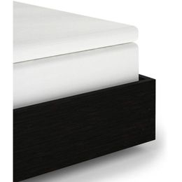 Spannbettlaken &raquo;Elementi Topper&laquo; Laken aus 100% Baumwolle, hochwertiges Mako-Satin, Betttuch ab 90x200 wei&szlig; Mako-Satin, Obermaterial: 100% Baumwolle B