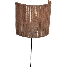 GOOD&MOJO Wandleuchte &raquo;IGUAZU&laquo; E27 1 Stk. braun 1, &Oslash; 25cm H: 22cm, 1 Stk.