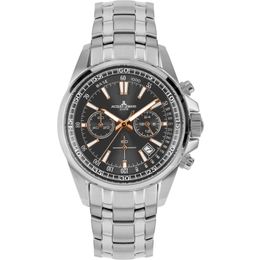 Jacques Lemans Herren Chronograph &raquo;Liverpool&laquo; Quarzuhr, Armbanduhr, Herrenuhr, Edelstahlarmband, analog, Tag silber Einheitsgr&ouml;&szlig;e