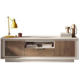 Home Affaire Lowboard &raquo;Sky, B/T 180/50 cm, TV-Schrank/Medienboard, 2 T&uuml;ren, 1 Schubkasten&laquo; Softclosing, Korpus & Front 22 mm stark, Rahmen-Optik, 