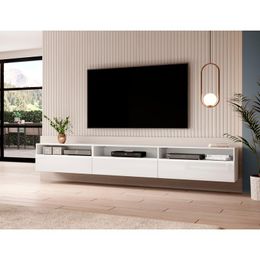 OTTO home Lowboard &raquo;Baros&laquo; stehend/h&auml;ngend montierbar, Breite 270 cm wei&szlig; ABS-Kunststoff B/H/T: 270cm x 42cm x 41cm