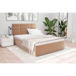 Westfalia Schlafkomfort Polsterbett &raquo;Prag&laquo; 3 Matraztenarten w&auml;hlbar, mit und ohne Bettkasten beige Bezug 100% Polyester, Polsterung: Polsterwatte, Material Gestell: 