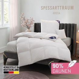Spessarttraum Daunenbettdecke &raquo;Arosa Bettdecke min 135x200 cm & weitere Gr&ouml;&szlig;en&laquo; polarwarm F&uuml;llung 90% Daunen & 10% Federn 1 Stk. tlg. Bettdecke Winter