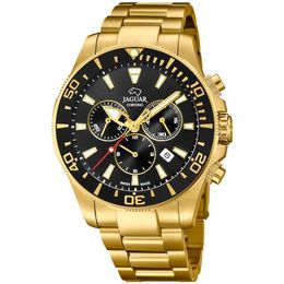 Jaguar Herren Chronograph Armbanduhr, Quarzuhr, Herrenuhr, Stoppfunktion, Saphirglas, Swiss Made gold Einheitsgr&ouml;&szlig;e