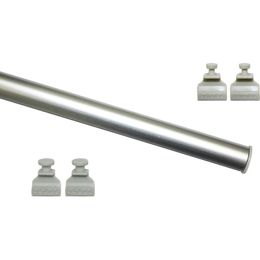Gardinia Beschwerungsgewicht &raquo;Unterprofil zum Klipsen&laquo; Serie Fl&auml;chenvorhang-Technik Atlanta 3-l&auml;ufig silber Aluminium Gewicht: 0,11 g B/L: 60cm