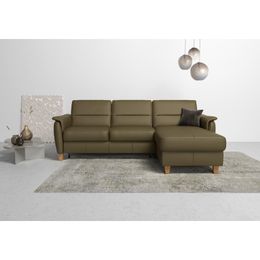 Home Affaire Ecksofa &raquo;Palmera L-Form, B: 244 cm - OTTO. Verl&auml;ssliche Qualit&auml;t.&laquo; optional Schlaffunktion & Bettkasten, Federkern gr&uuml;n Luxus-Microfaser 