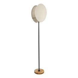 Stehlampe &raquo;Boho Darling max20W Schwarz/Beige 230V Metall/Holz/Stoff&laquo; E27 E27 schwarz 1, H: 167cm
