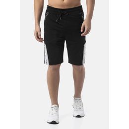 Cipo & Baxx CIPO & BAXX Herren Trainingshose "CK299", schwarz-wei&szlig;, Gr. L, unifarben, 95% Baumwolle, 5% Elasthan, Hosen, aus hochwertigem Materialmix